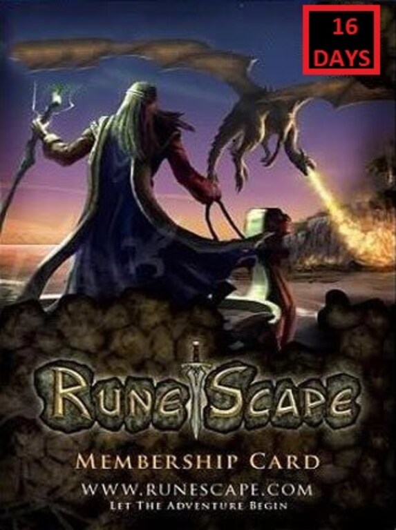 Buy RuneScape Membership Timecard 16 Days (PC) - Runescape Key - GLOBAL ...