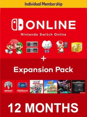 Buy Nintendo Switch Online Membership 12 Months Individual + Expansion ...