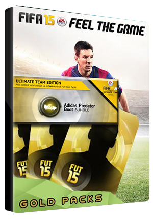 FIFA 15 - 15 FUT Gold Packs + Adidas Predator Boot Bundle Origin 🥇 Best ...