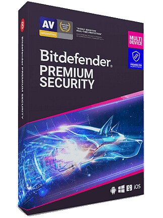Bitdefender Premium Security (PC, Android, Mac, iOS) 3 Devices, 1 Year ...
