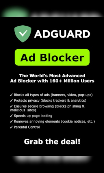 Buy AdGuard Ad Blocker Family Plan ( 9 Devices, 3 Years) - AdGuard Key - GLOBAL - Cheap - G2A.COM!