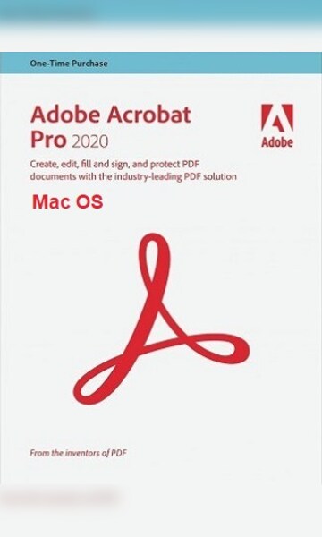 Buy Adobe Acrobat Pro 2020 (MAC) 1 Device - Adobe Key - GLOBAL (ITALIAN ...