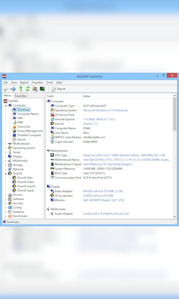 Buy AIDA64 Extreme - AIDA64 Key - GLOBAL - Cheap - G2A.COM!