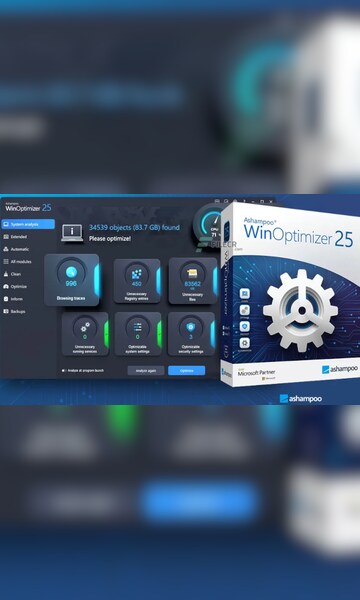Buy Ashampoo WinOptimizer 25 (3 PC, Lifetime) - Ashampoo Key - GLOBAL ...