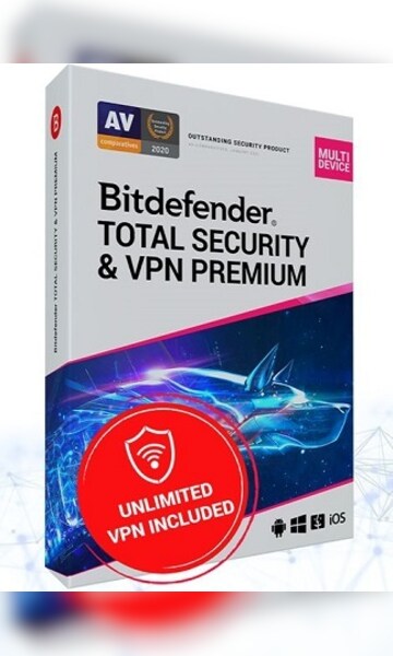 ¡Comprar Bitdefender Total Security + Premium VPN (PC, Android, Mac, iOS) (5 Devices, 2 años ...