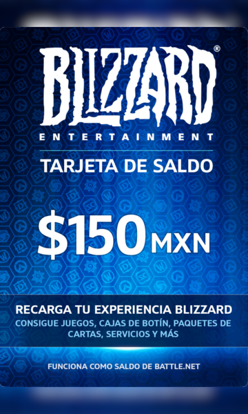 ¡Comprar Blizzard Gift Card 150 MXN - Battle.net Clave - Solo para ...