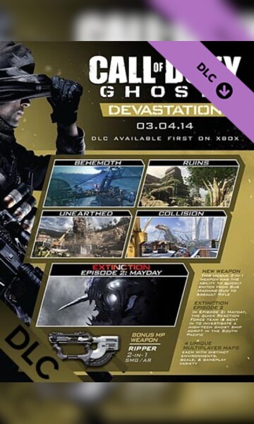 Achetez Call of Duty: Ghosts - Devastation (PC) - Steam Clé - GLOBAL ...
