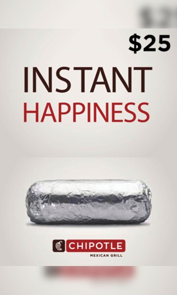 Buy Chipotle Gift Card 25 USD - Chipotle Key - UNITED STATES Online ...