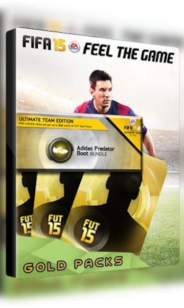 FIFA 15 - 15 FUT Gold Packs + Adidas Predator Boot Bundle Origin 🥇 Best Prices | G2A.COM