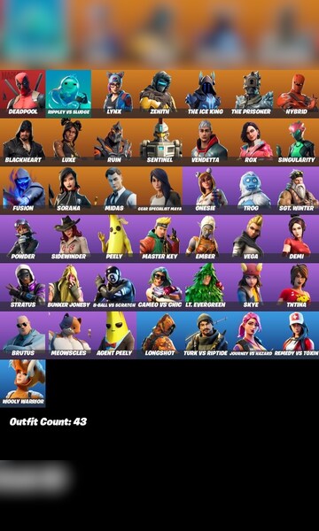 Fortnite 43 Skins vol 2 (Xbox, Switch, PC, Mobile) - Fortnite Account ...