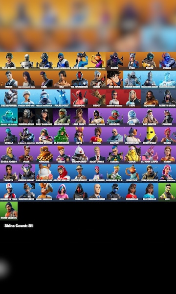 Buy Fortnite 81 Skins (PSN, Switch, PC, Mobile) - Fortnite Account ...