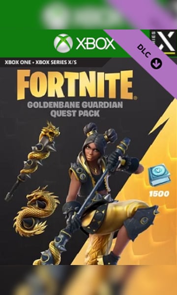 Buy Fortnite - Goldenbane Guardian Quest Pack + 1500 V-Bucks - Xbox ...