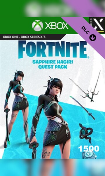 Achetez Fortnite - Sapphire Hagiri Quest Pack + 1500 V-Bucks (Xbox ...