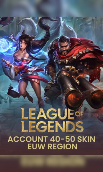 Acheter League of Legends Account 40-50 Skins EUW server (PC) - League of Legends Account ...