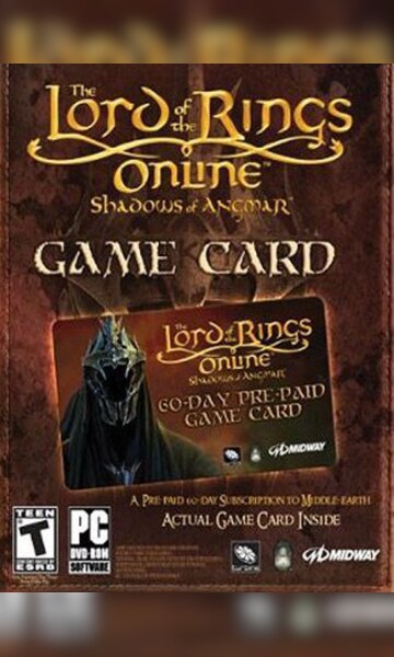 Buy Lord of the Rings Online Time Card Prepaid 60 Days LOTRO GLOBAL ...