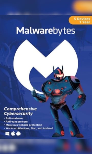 Buy Malwarebytes Anti-Malware (PC, Android, Mac) 5 Devices 1 Year ...
