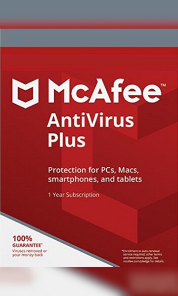 McAfee AntiVirus Plus 1 Device 1 Year License Key