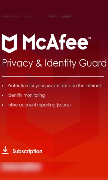 Buy McAfee Privacy & Identity Guard (PC) (1 Device, 1 Year) - McAfee ...