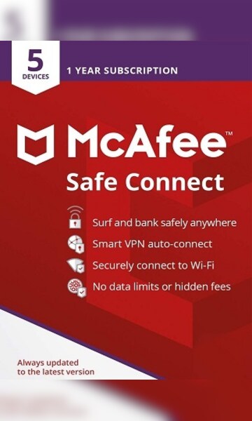Buy McAfee Safe Connect VPN Premium (Android, Chromebook, iOS, Windows ...
