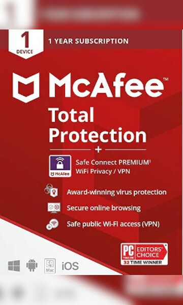 Buy McAfee Total Protection Plus VPN 3 Devices 1 Year - McAfee Key ...