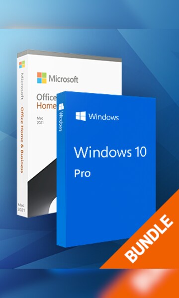 Microsoft Windows 10 Pro & Microsoft Office Home & Business 2021 (Mac ...