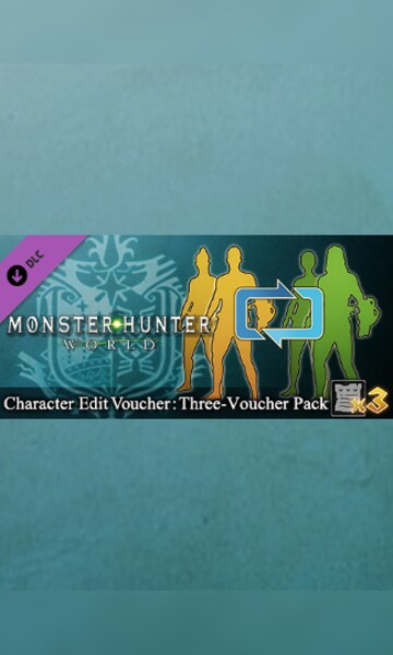 Buy Monster Hunter: World - Character Edit Voucher: Three-Voucher Pack ...