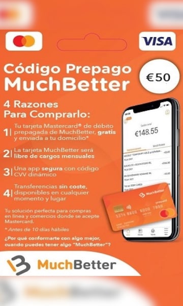 Compra MuchBetter Voucher 50 EUR - MuchBetter Chiave - SPAGNA ...