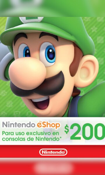¡Comprar Nintendo eShop Card 200 MXN - Nintendo eShop Clave - MÉXICO ...