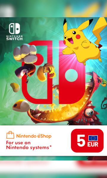 ¡Comprar Nintendo eShop Card 5 EUR - Nintendo eShop Clave - EUROPA ...