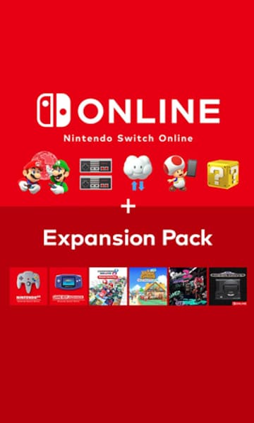 Buy Nintendo Switch Online Membership 12 Months Individual + Expansion ...