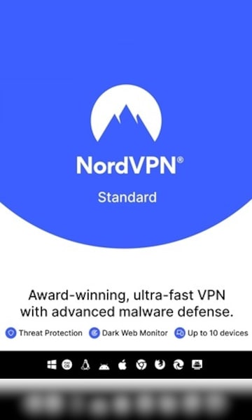 Buy NordVPN Standard VPN Service (PC, Android, Mac, iOS) (10 Devices, 1 ...