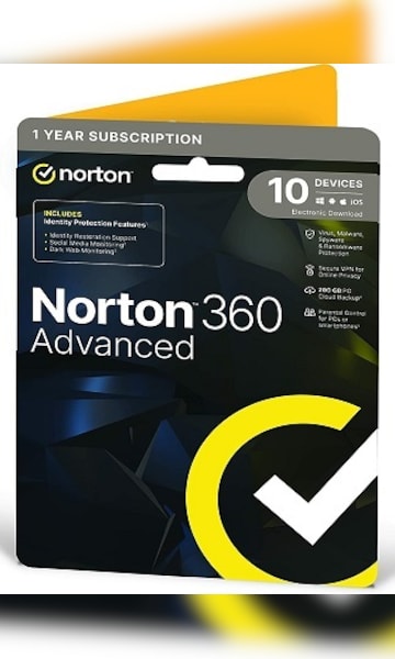 Buy Norton 360 Advanced (10 Devices, 1 Year) (PC, Android, Mac, iOS ...
