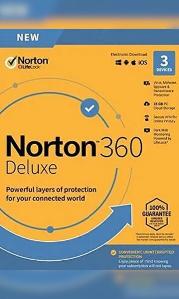 ¡Comprar Norton 360 | Deluxe (3 Dispositivos, 6 meses) - NortonLifeLock ...