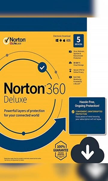 Norton 360 Deluxe - (5 Devices, 1 Jahr) - NortonLifeLock Schlüssel ...