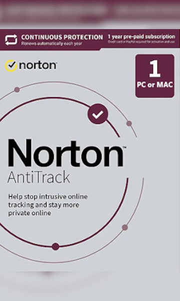 Acheter Norton AntiTrack (PC, Mac) (5 Devices, 1 an) - NortonLifeLock Clé - GLOBAL - Pas cher ...