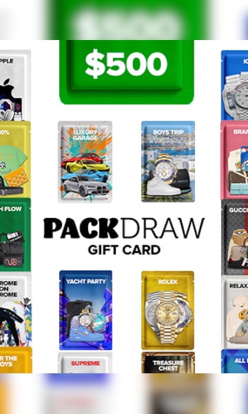 ¡Comprar PackDraw Gift Card 500 USD - PackDraw Clave GLOBAL - Barato - G2A.COM!