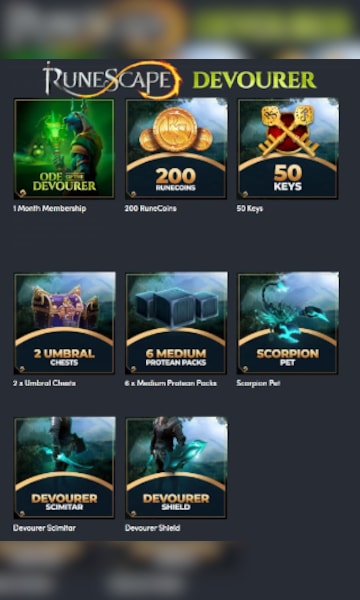 Buy RuneScape Devourer Pack (PC) - Runescape Key - GLOBAL | Best Price 💸 G2A.COM