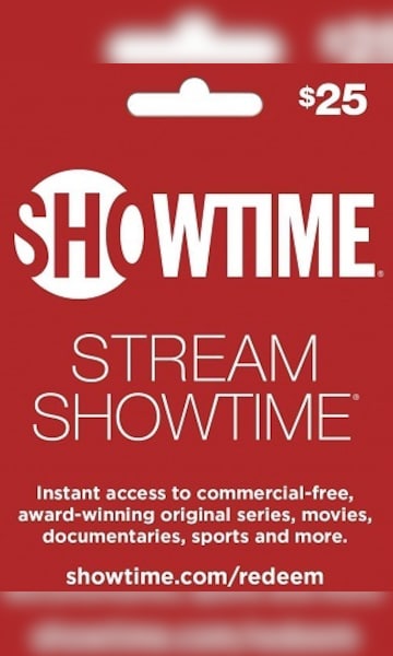 Buy Showtime Gift Card 25 USD - sho.com Key - UNITED STATES Online ...