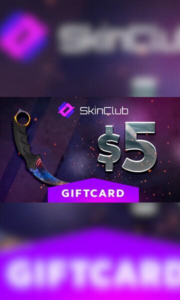 ¡Comprar Skin.Club Gift Card 5 USD - Clave - GLOBAL - Barato - G2A.COM!