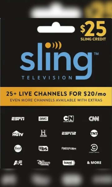 Buy Sling TV Gift Card 25 USD - Key - UNITED STATES Online | G2A.COM