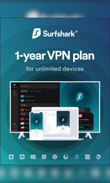 ¡Comprar Surfshark VPN Starter Edition (1 año , Dispositivos ilimitados ...