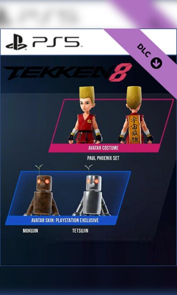 TEKKEN 8 - Pre-order Bonus: Paul Pheonix Set + Mokujin & Tetsujin Skins ...