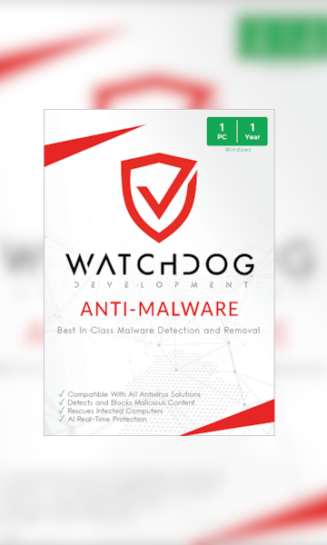 Buy Watchdog Anti-Malware 1 PC 1 Year - GLOBAL - Cheap - G2A.COM!