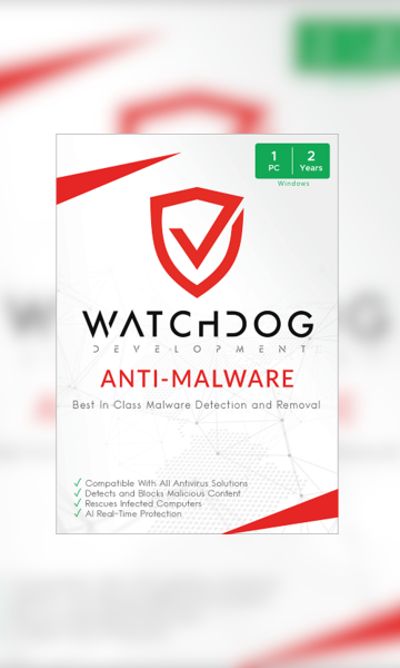 Buy Watchdog Anti-Malware 1 PC 2 Years - Key - GLOBAL - Cheap - G2A.COM!