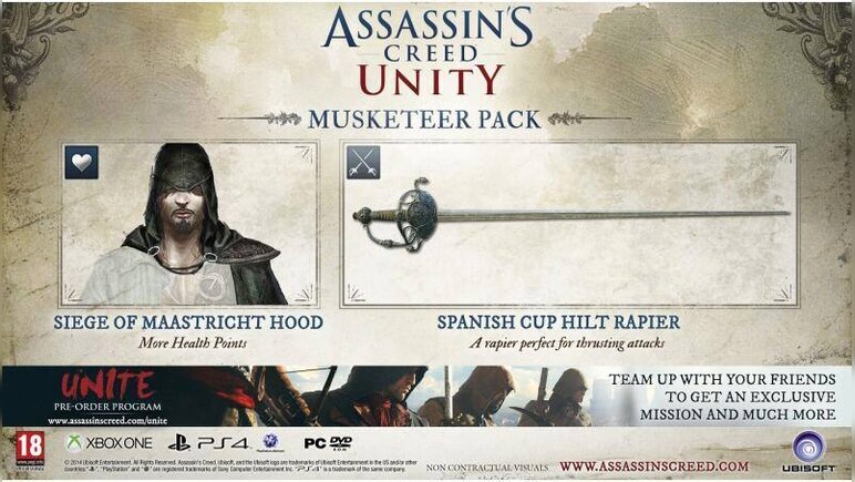 ¡Comprar Assassin's Creed Unity - Musketeer Pack Ubisoft Connect Clave GLOBAL - Barato - G2A.COM!