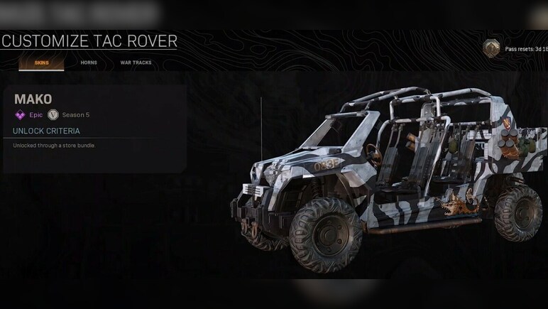 Kaufe Call of Duty: Warzone - Mako Tac Rover Vehicle Skin - Official ...