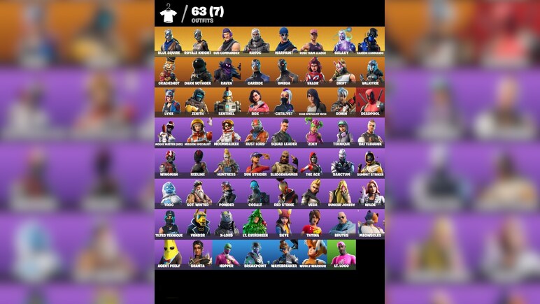 ¡Comprar Fortnite 63 skins (Xbox, Nintendo Switch, PC & Mobile ...