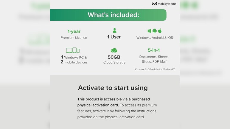 ¡Comprar OfficeSuite | Personal (PC, Android, IOS) (1 User, 1 año ...