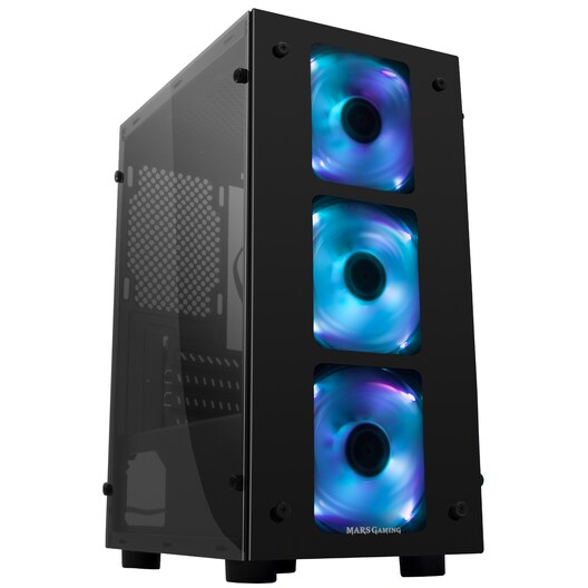 Cumpara Mars Gaming MCT - Micro ATX PC case with 3 RGB fans - Ieftine ...