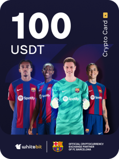 Compra WhiteBIT Gift Card | FC Barcelona Edition 100 USDT - WhiteBIT ...